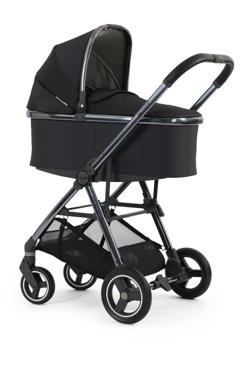 BabyStyle Oyster Gravity+ Stroller and Carrycot - Carbonite – Pramsy