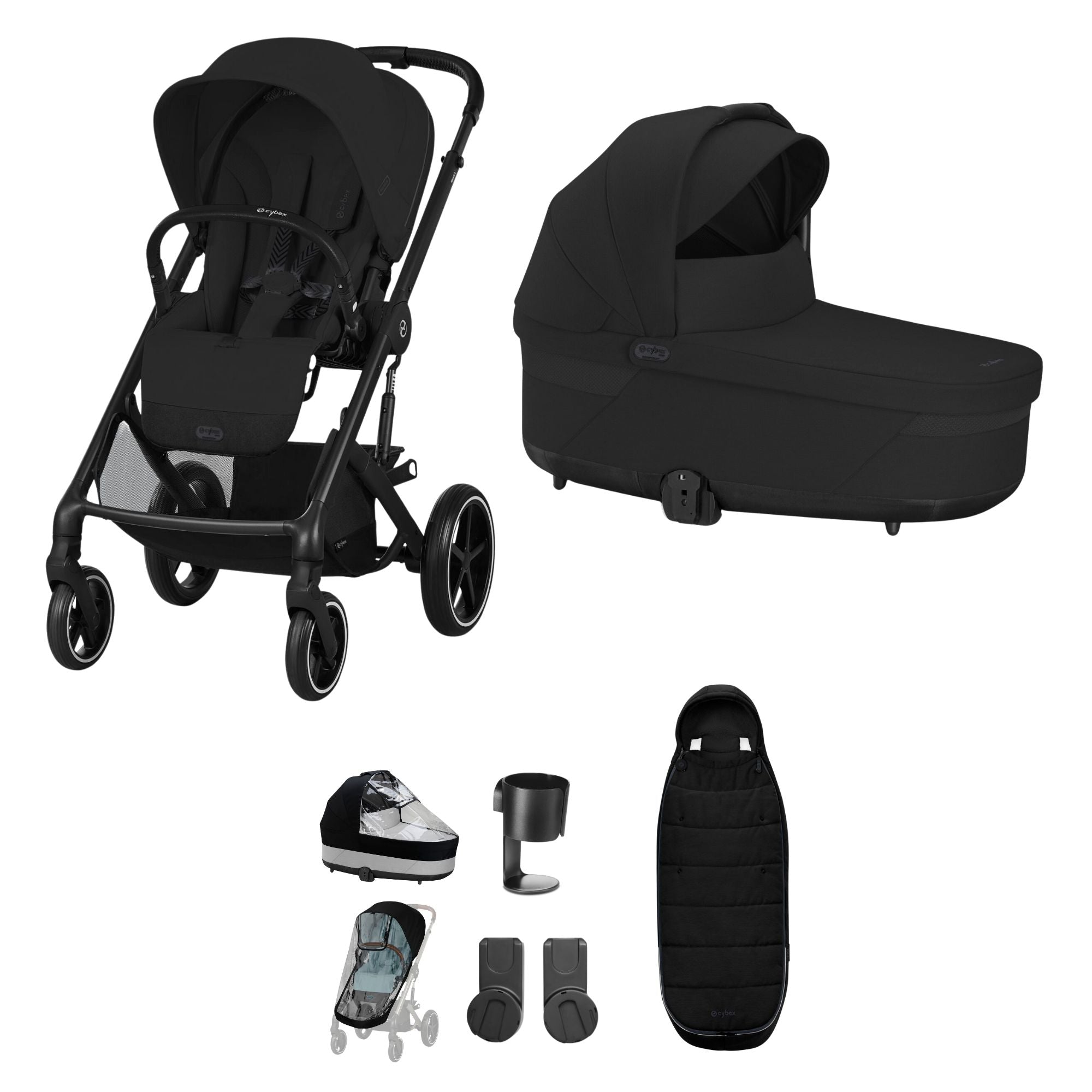 CYBEX Balios S Lux Essential Bundle - Moon Black - New 2024 – Pramsy